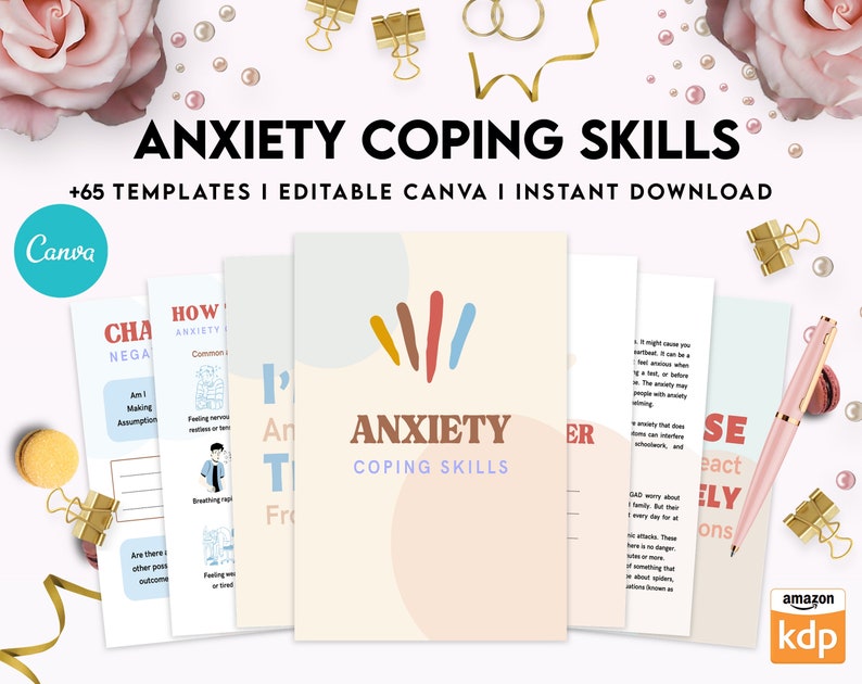 Anxiety Coping Skills Anxiety Therapy Journal Self Care - Etsy