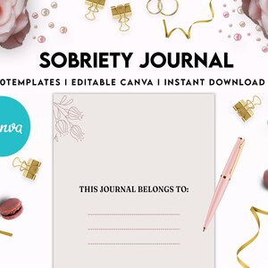 Sobriety, Addiction Recovery Journal, Calmness - Etsy