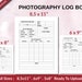 PHOTOGRAPHY Log Book 120 Pages Ready to Upload PDF Used as Low - Etsy