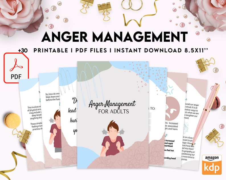 Anger Management for Adults, Therapy Journal , Mental Health, Self Care ...