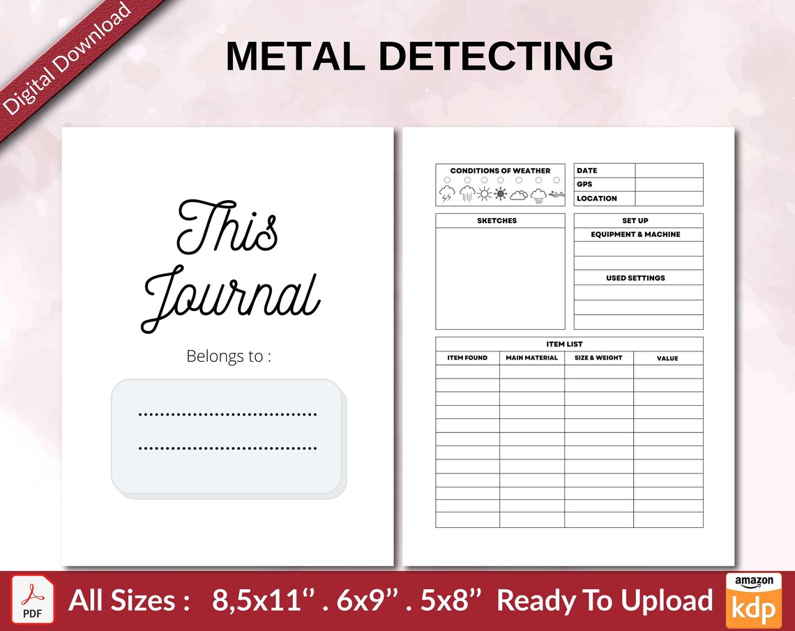 METAL Detecting 120 Pages Ready to Upload PDF Used as Low - Etsy