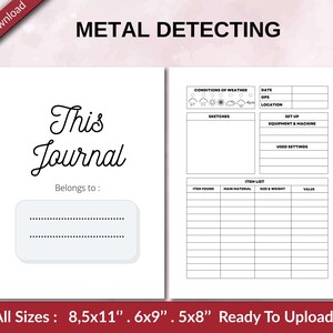 METAL Detecting 120 Pages Ready to Upload PDF Used as Low Content ...
