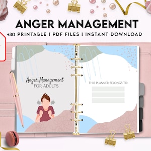 Anger Management for Adults, Therapy Journal , Mental Health, Self Care ...