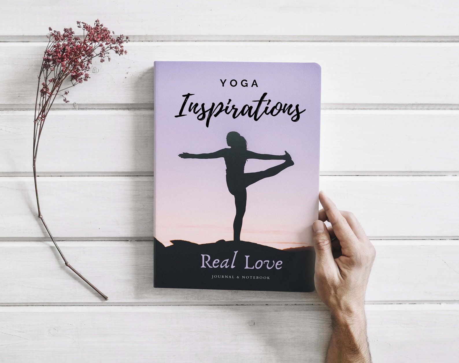 Wellness Yoga Inspiration Book Cover Template Canva Editable - Etsy