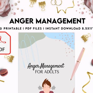 Anger Management for Adults, Therapy Journal , Mental Health, Self Care ...