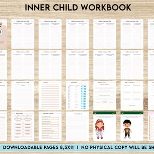 Inner Child Shadow Work, Journal Prompts, Editable Templates Workbook ...