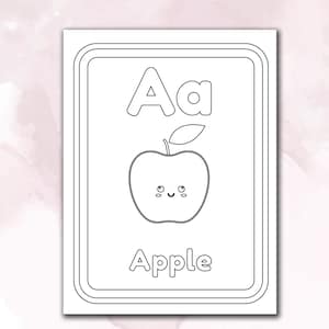 Fruits Alphabet Coloring Book KDP Kids Activity Book Interior, Kids ...