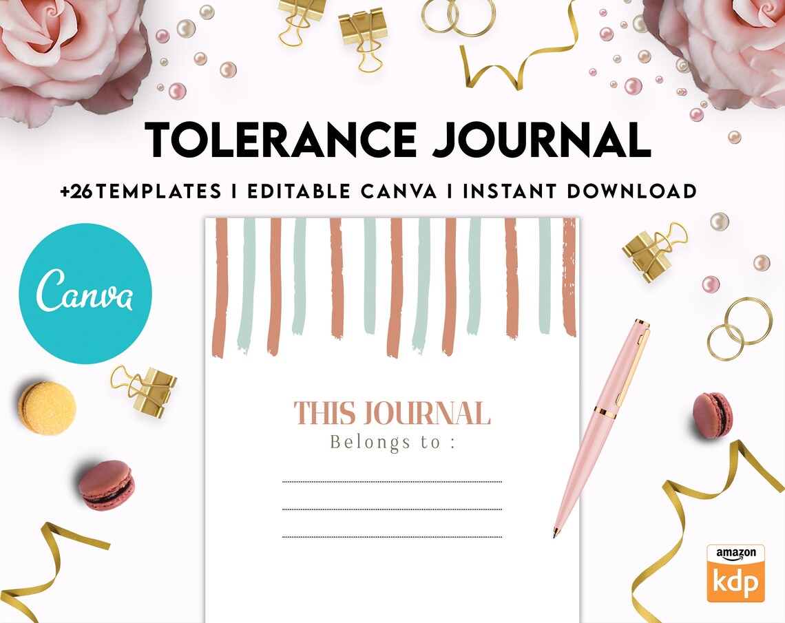 Tolerance Journal Window of Tolerance Therapy Journal Self - Etsy