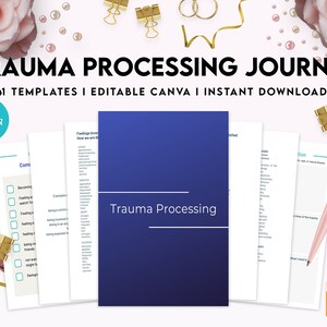 Trauma Processing Journal , Trauma Therapy, PTSD Worksheets, Emotion ...