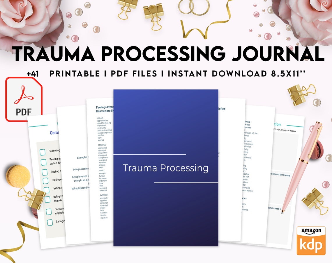 Trauma Processing Journal Pages Daily Self Care Mental - Etsy