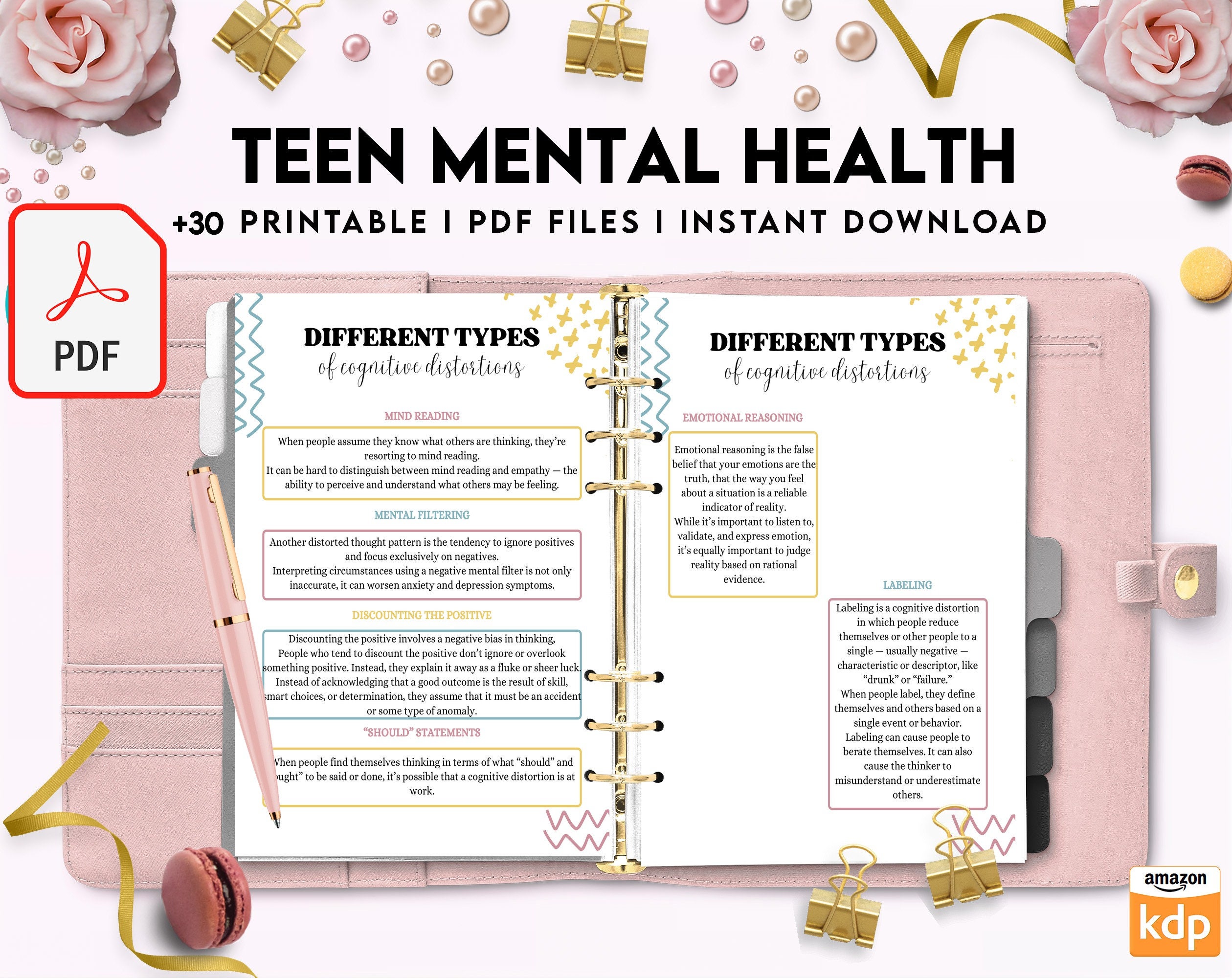 Teen Mental Health Teen Therapy Journal Teen Coping Skills - Etsy