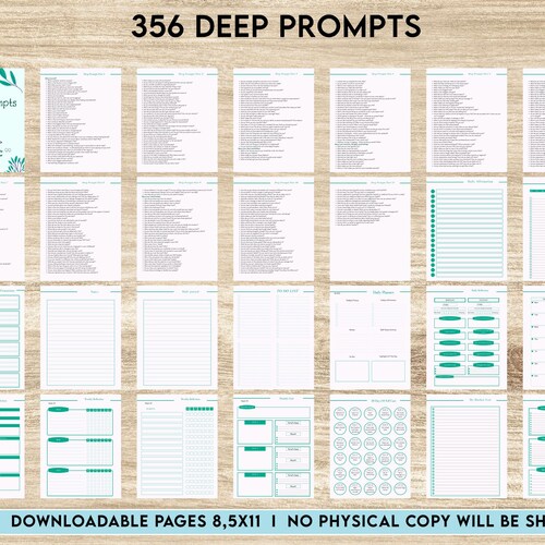 365 Prompts Journal Mental Health Journal Self Care Journal - Etsy