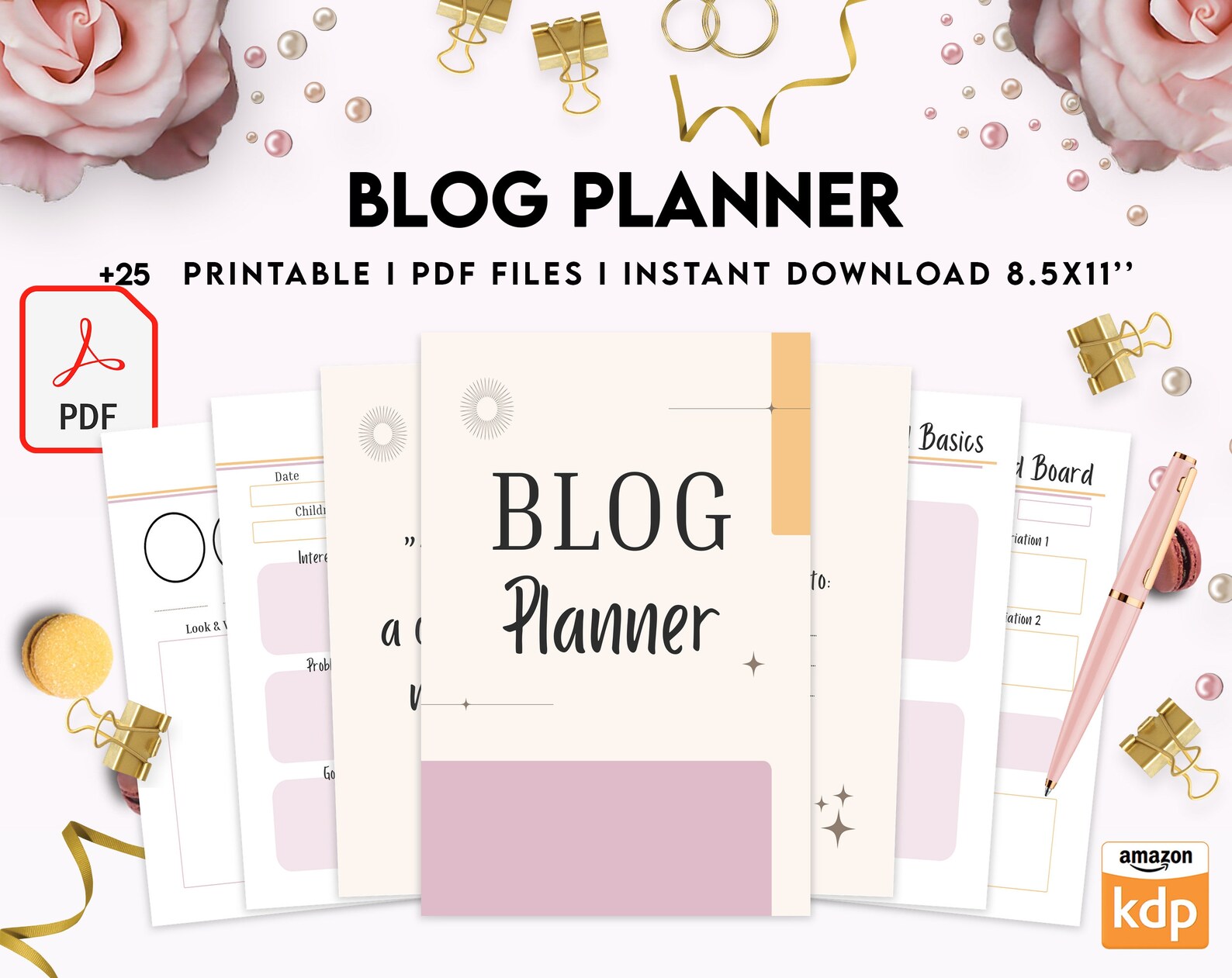 Blog Planner Planner for Blogger Social Media Planner - Etsy