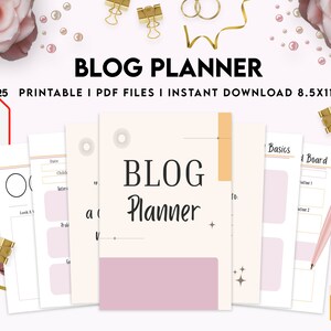 Blog Planner, Planner for Blogger, Social Media Planner, Content ...