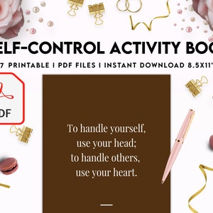 Control Printable Interactive Worksheet Journal Inserts Planner ...