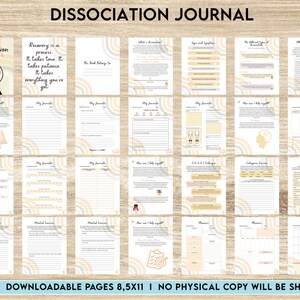 Dissociation Journal, Dissociative Disorders, Trauma, Stress Disorder, Ptsd - Etsy
