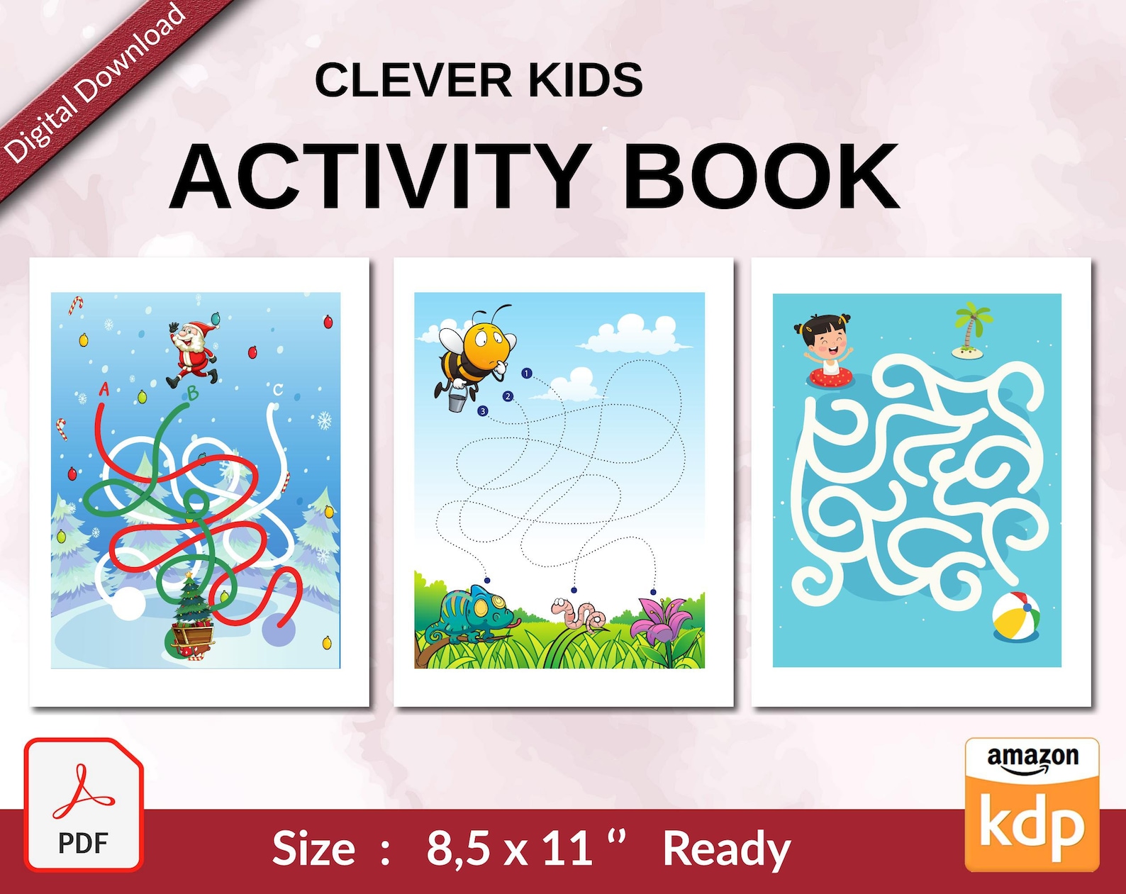 Clever Kids Activity Book Logic Games PDF File 8.5x11 Inch - Etsy