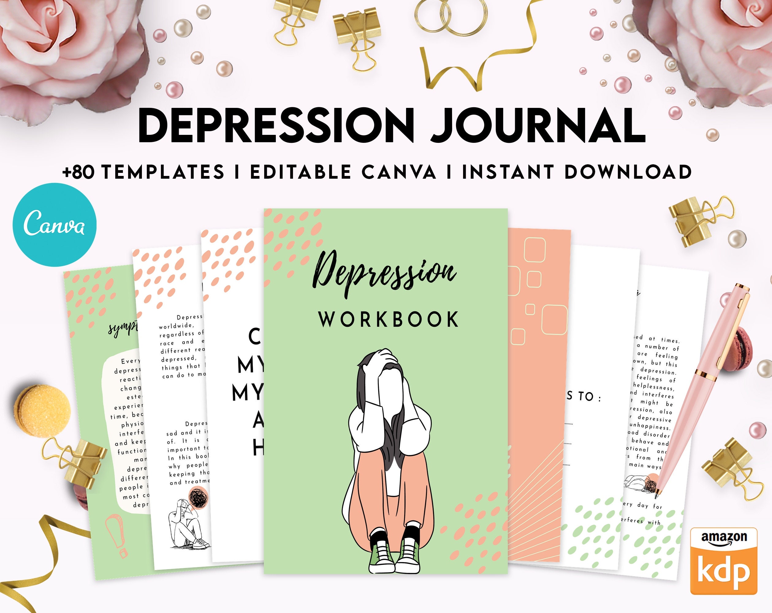 Depression Journal Therapy Journal Mental Health Journal - Etsy