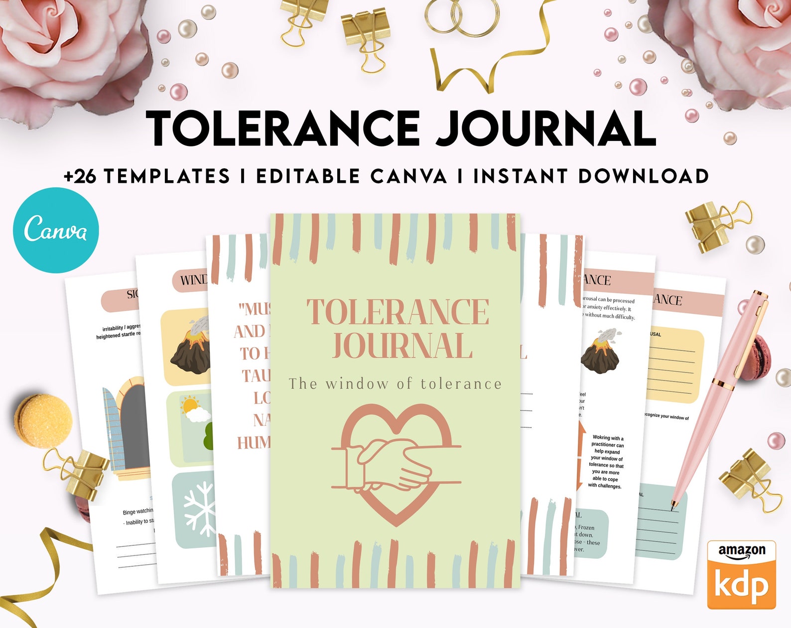 Tolerance Journal Window of Tolerance Therapy Journal Self - Etsy