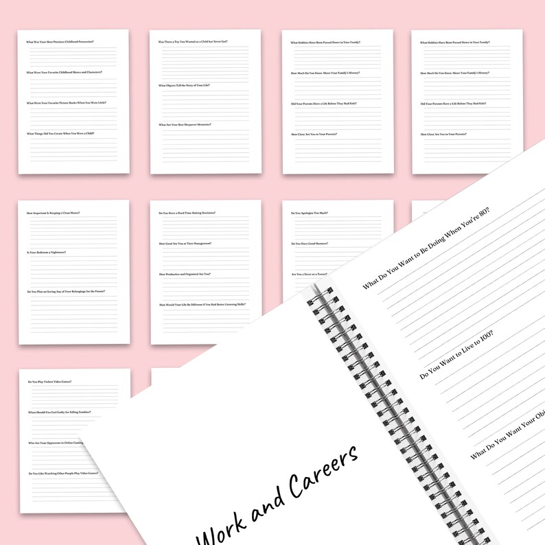 Autobiography Promptly Journal With 500 Questions 100 Editable ...