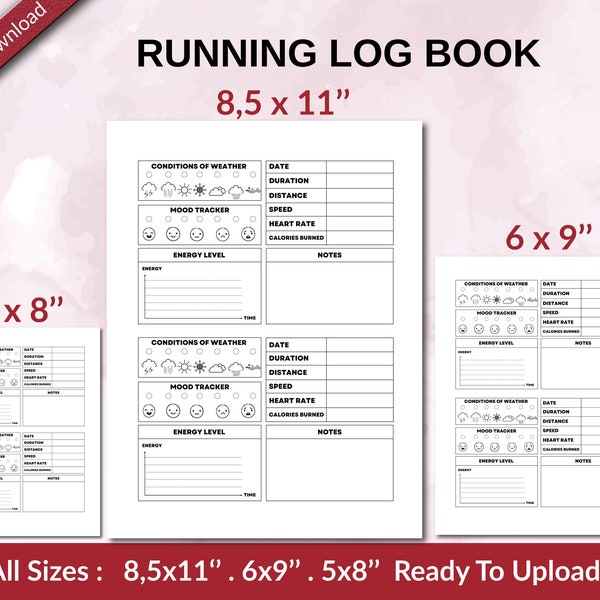 Running Logbook - Etsy