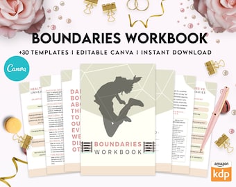 Boundaries Workbook, DBT Bundle, Boundaries Worksheets, Therapy Office ...