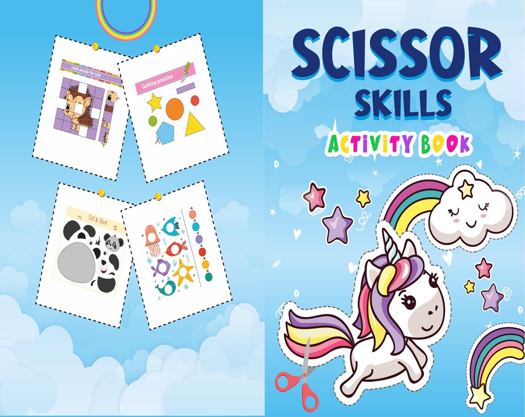 Scissor Skills Tracing Activity Book PDF File 8.5x11 Inch for Kids Aged ...