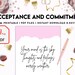 Acceptance and Commitment, Therapy Journal , Self Discovery, Self ...