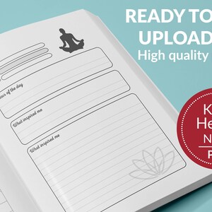 Meditation Yoga Journal 120 Pages Ready to Upload PDF Commercial Use ...