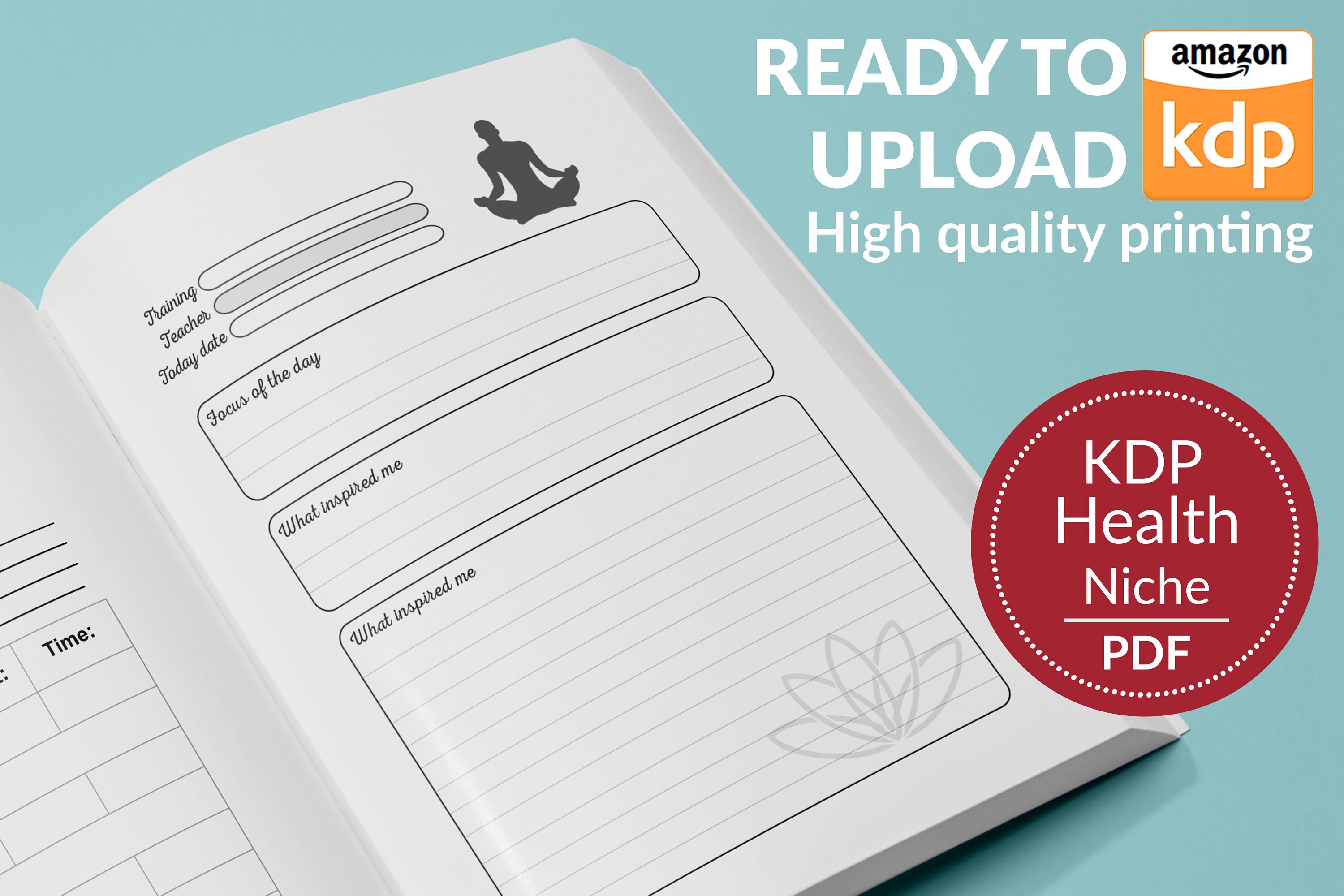 Meditation Yoga Journal 120 Pages Ready to Upload PDF - Etsy