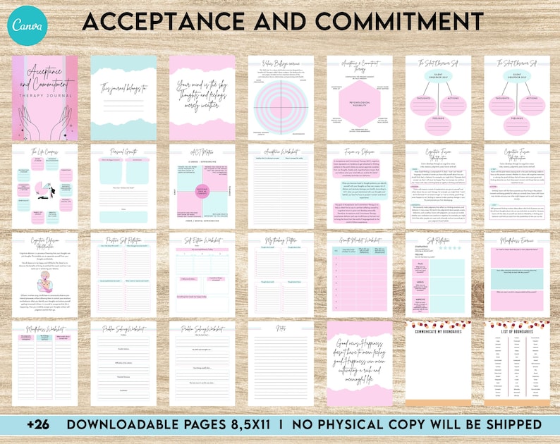 Acceptance and Commitment, Therapy Journal , Self Discovery, Self ...