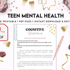 Teen Mental Health, Teen Therapy Journal , Teen Coping Skills, Teen ...