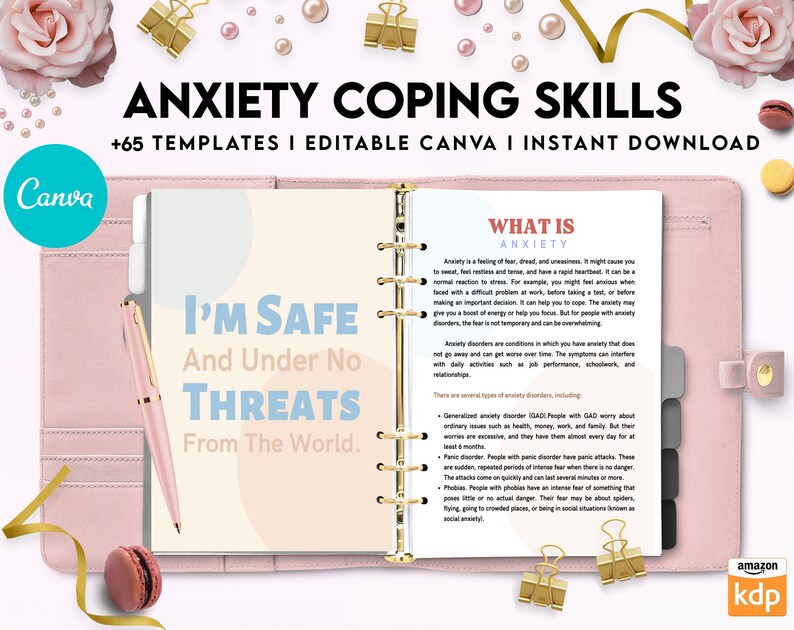 Anxiety Coping Skills Anxiety Therapy Journal Self Care - Etsy