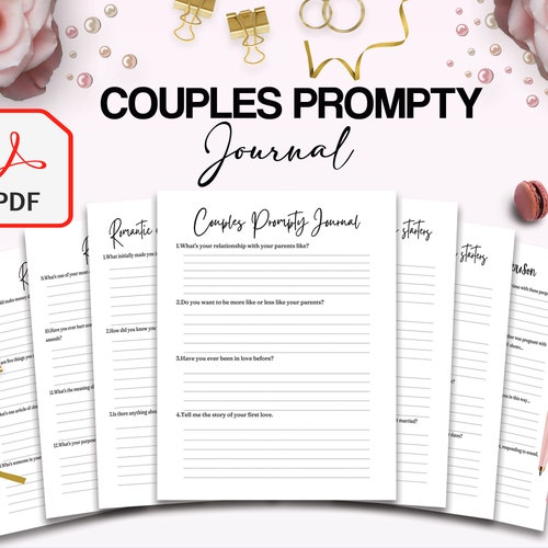 Couples & Relationship Guided Journal With Prompts 26 Pages - Etsy