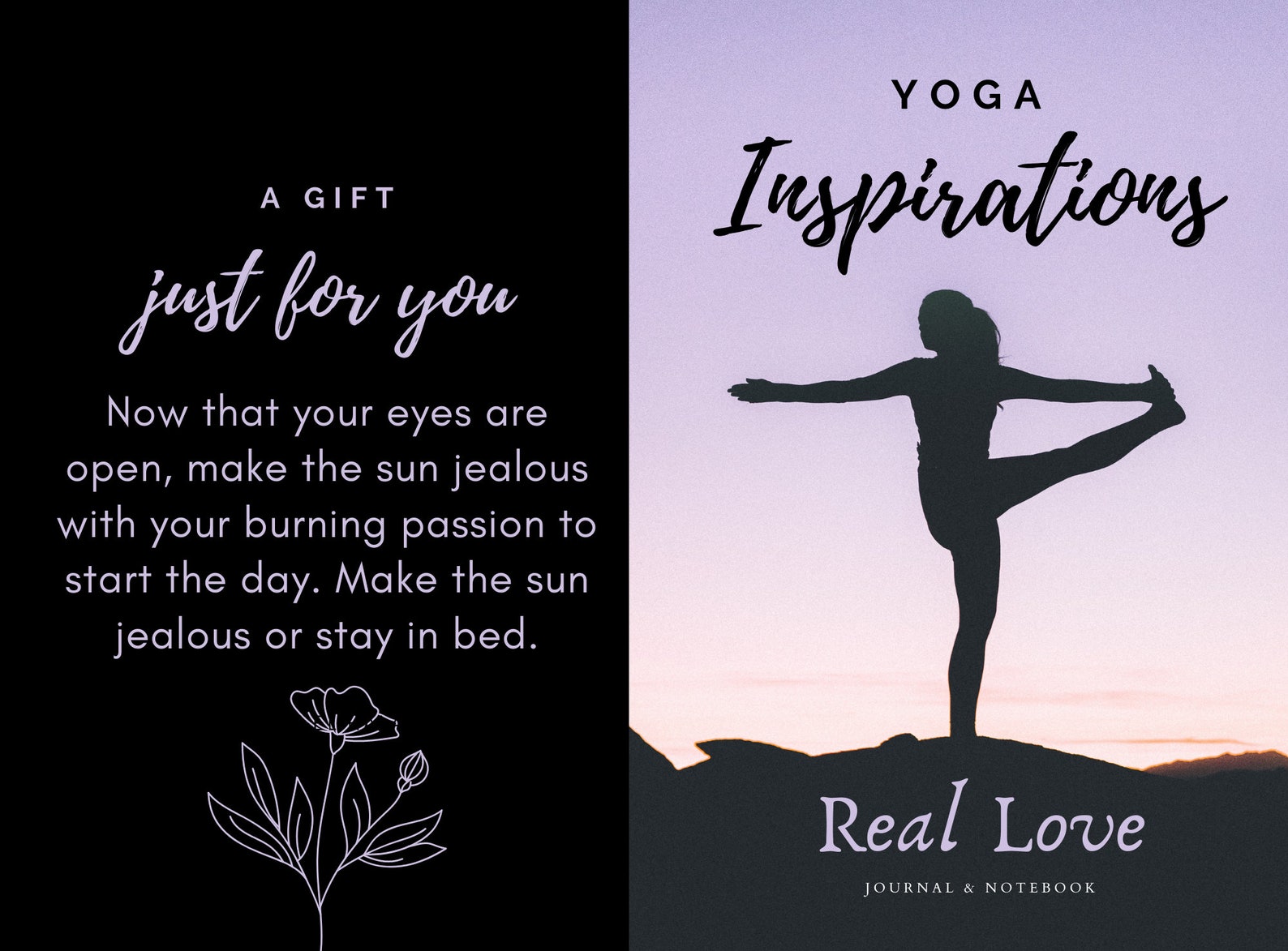 Wellness Yoga Inspiration Book Cover Template Canva Editable - Etsy