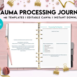 Trauma Processing Journal , Trauma Therapy, PTSD Worksheets, Emotion ...
