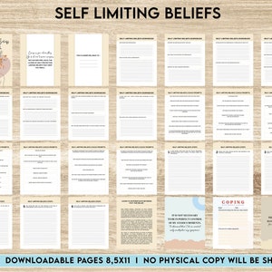 Self Limiting Beliefs, Boundaries, Self Esteem, Self Confidence Digital ...