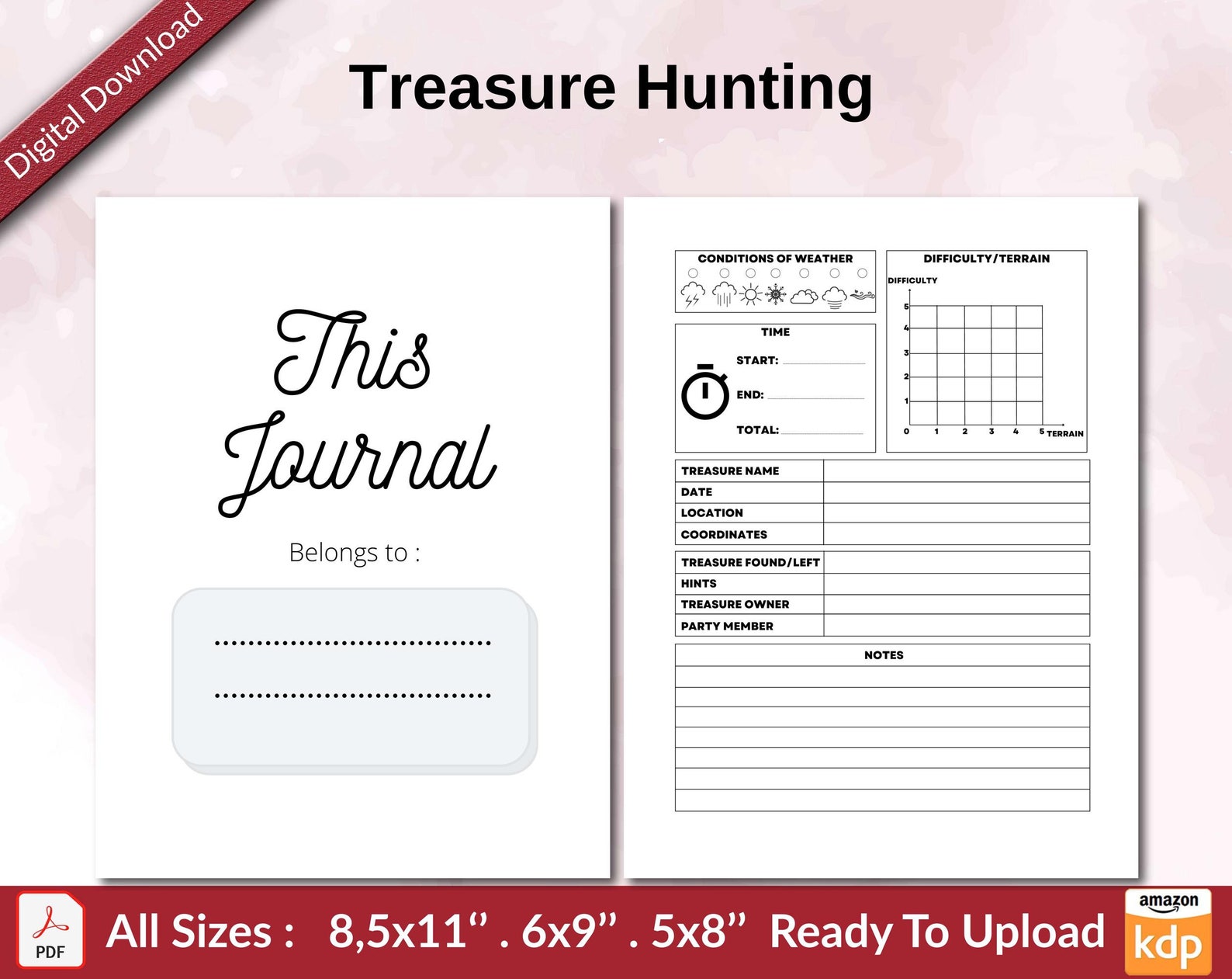Treasure Hunting 120 Pages Ready to Upload PDF Used as Low - Etsy