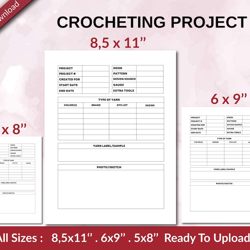 Crochet Log Book - Etsy