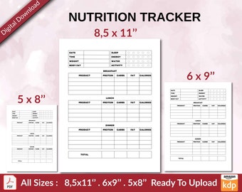 Fitness Tracker 120 Pages Ready to Upload PDF Used as Low | Etsy