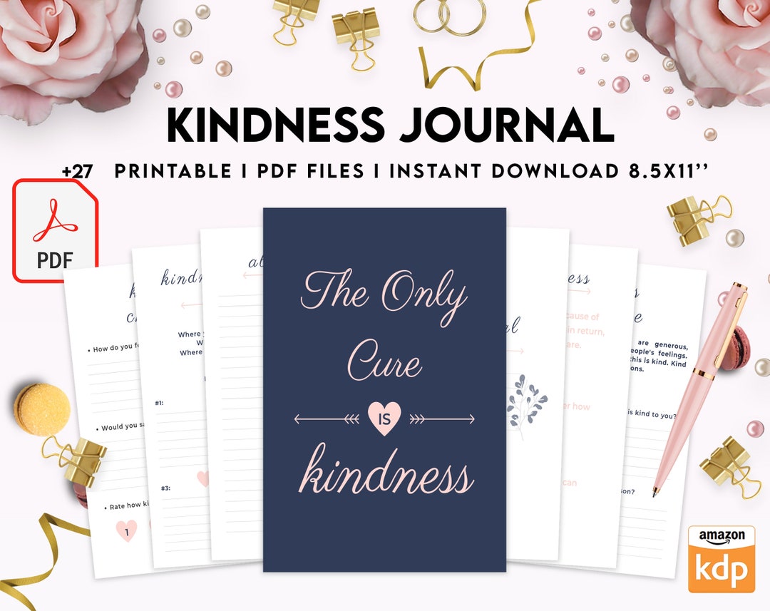 Kindness Journal, Act of Kindness, Therapy Journal , Self Discovery ...