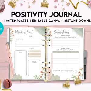 Positivity Journal, Positive Mindset, Happiness Journal - Etsy