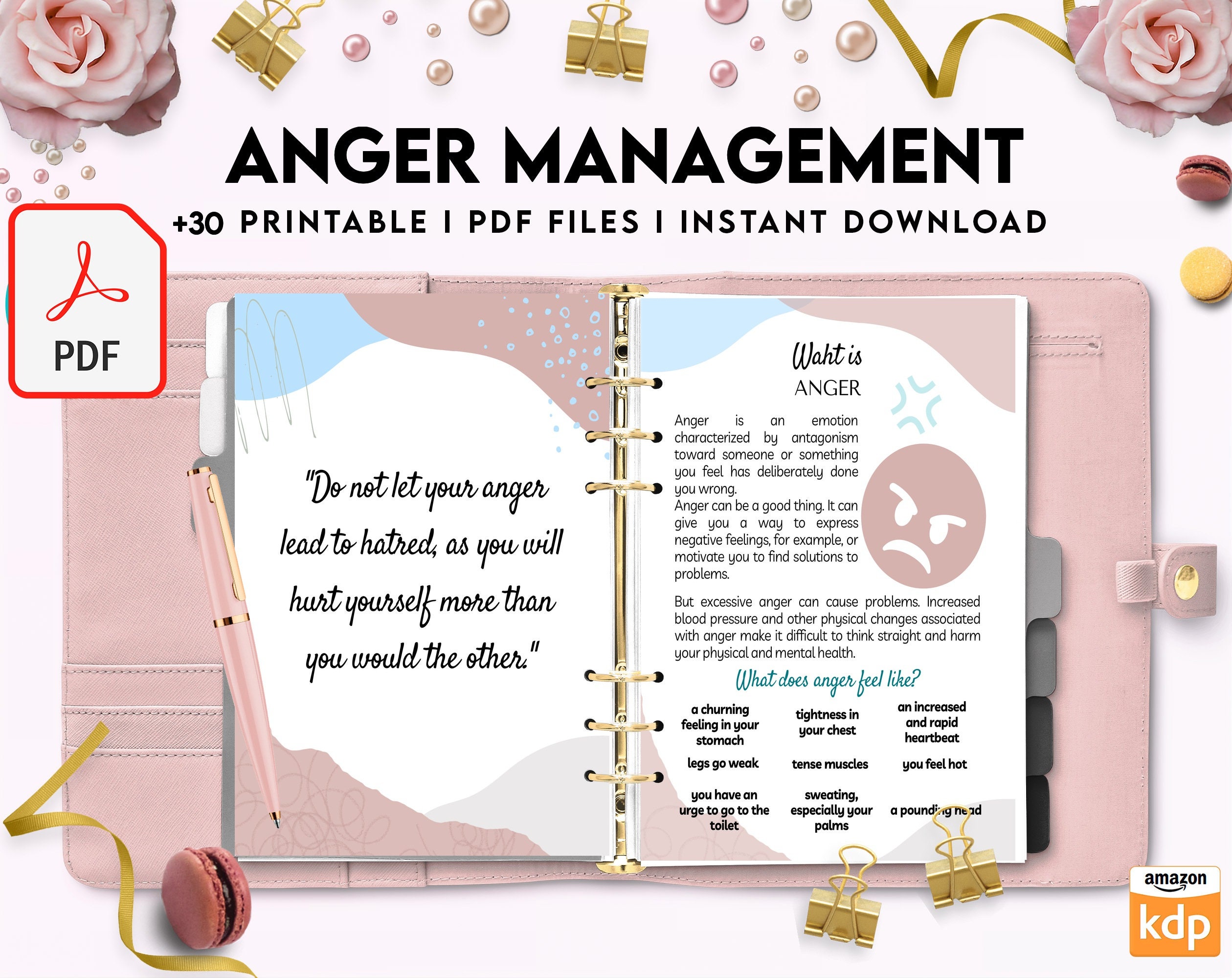 Anger Management for Adults, Therapy Journal , Mental Health, Self Care ...