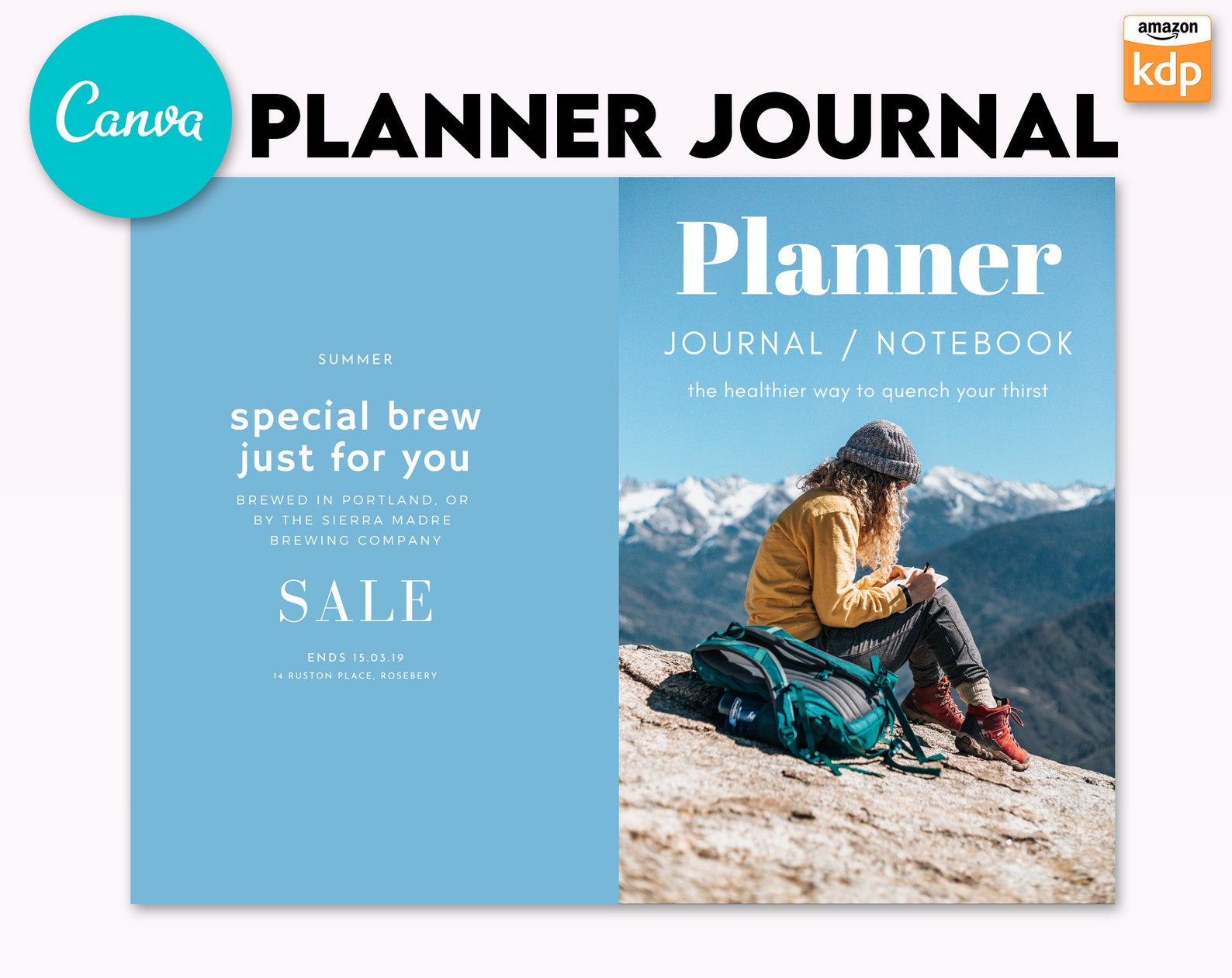 12 Canva Notebook Journal Covers Editable Templates for Book - Etsy