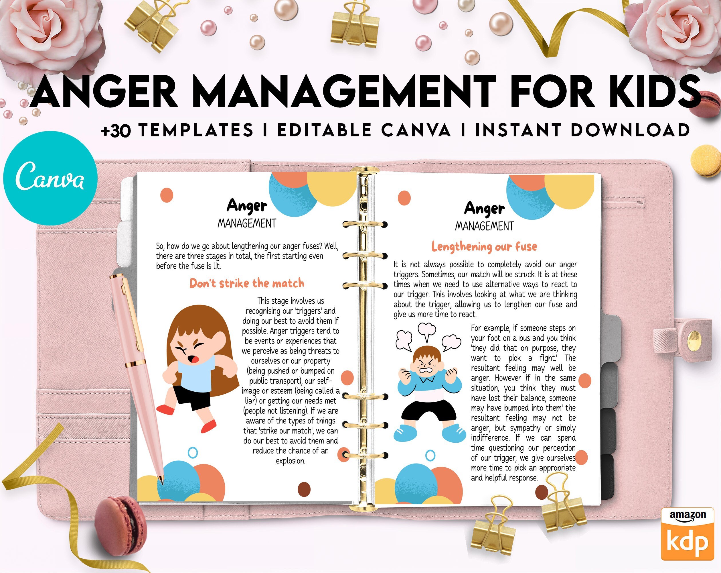 Anger Management for Kids Kids Therapy Journal Kids Self - Etsy