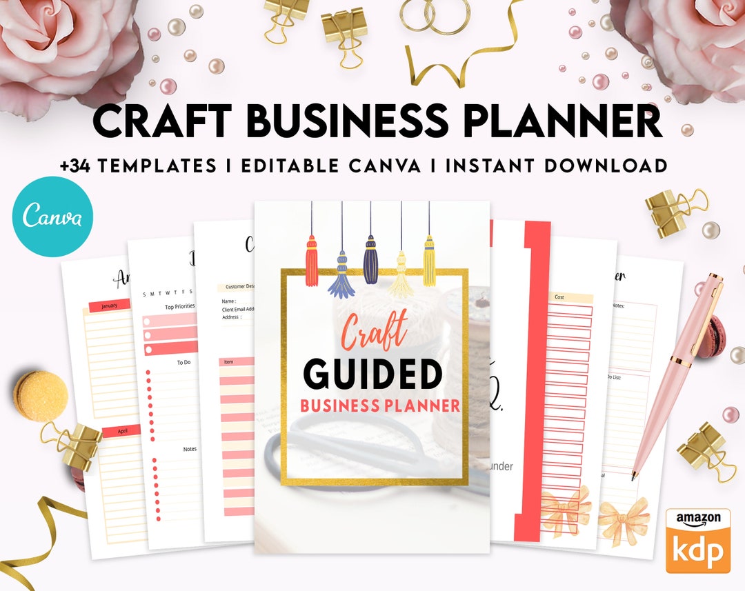 Craft Business Planner Template, Order Form, Invoice, Tracker Etc ...
