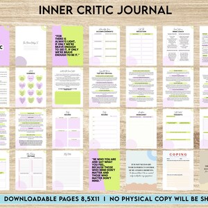 Inner Critic Journal, Self Discovery,self Esteem, Limiting Beliefs ...