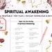 Printable Spiritual Awakening Workbook, Meditation Journal, Self ...