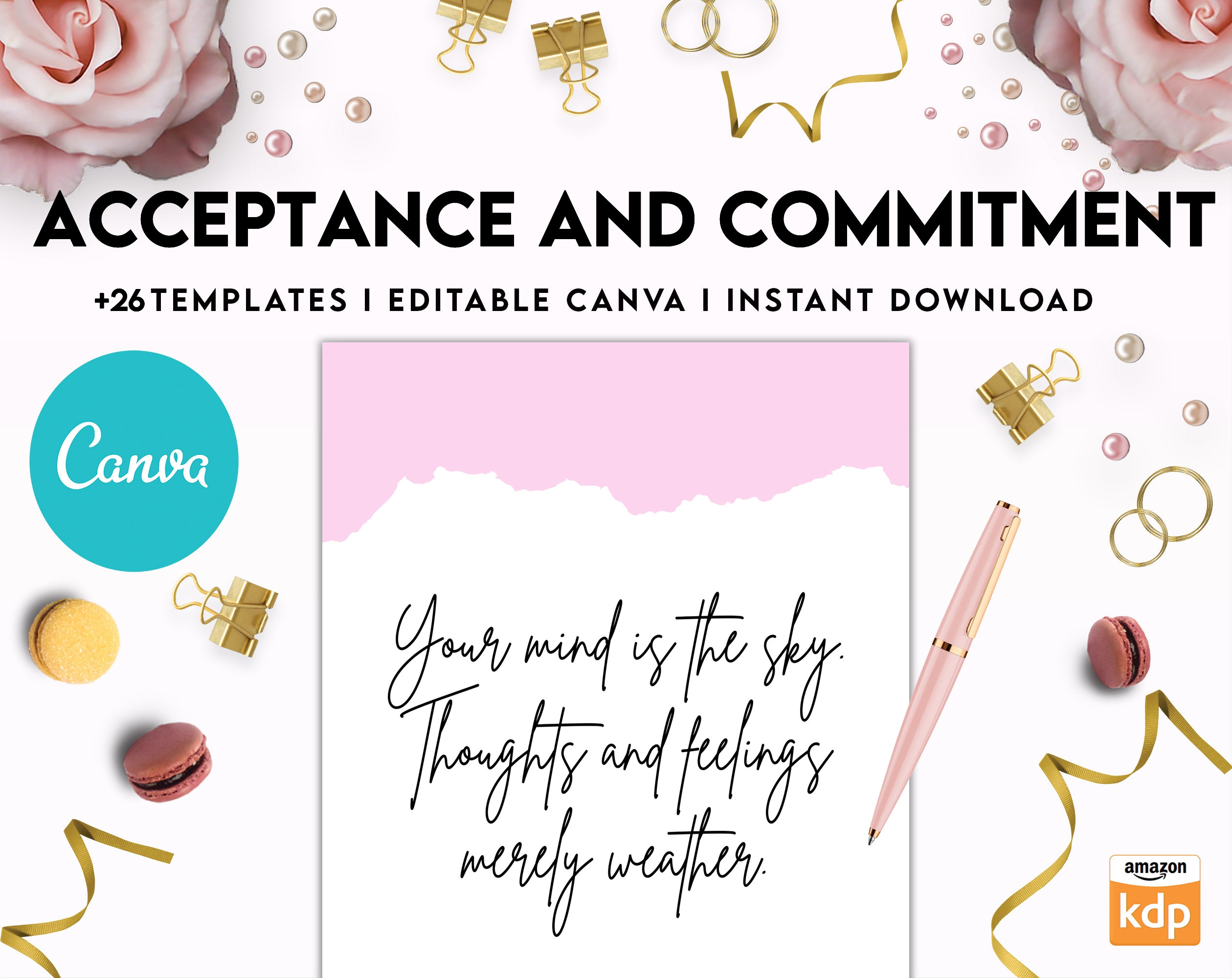 Acceptance and Commitment Therapy Journal Self Discovery - Etsy