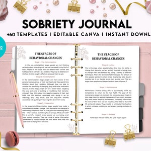 Sobriety, Addiction Recovery Journal, Calmness - Etsy
